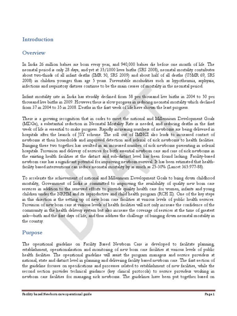 17 FBNC Guidelines Part 2 | PDF | Infants | Infant Mortality