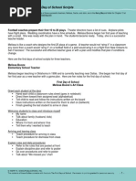 First Day of School Script | PDF | Classroom | Teachers
