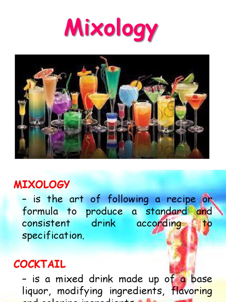 Mixology (Part One) | PDF | Cocktails | Drink