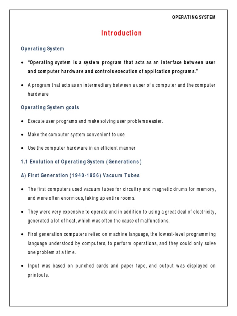 CH 1 Introduction | PDF | Computer Cluster | Operating System