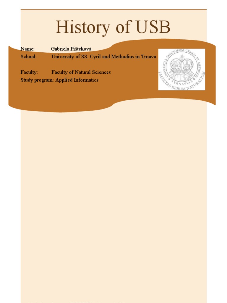 History of USB Poster | PDF | Usb | Computer Networking