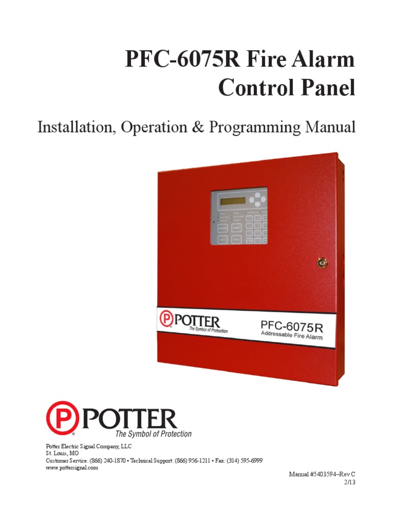 Potter Control Panel Manual | PDF | Amplifier | Electrical Wiring