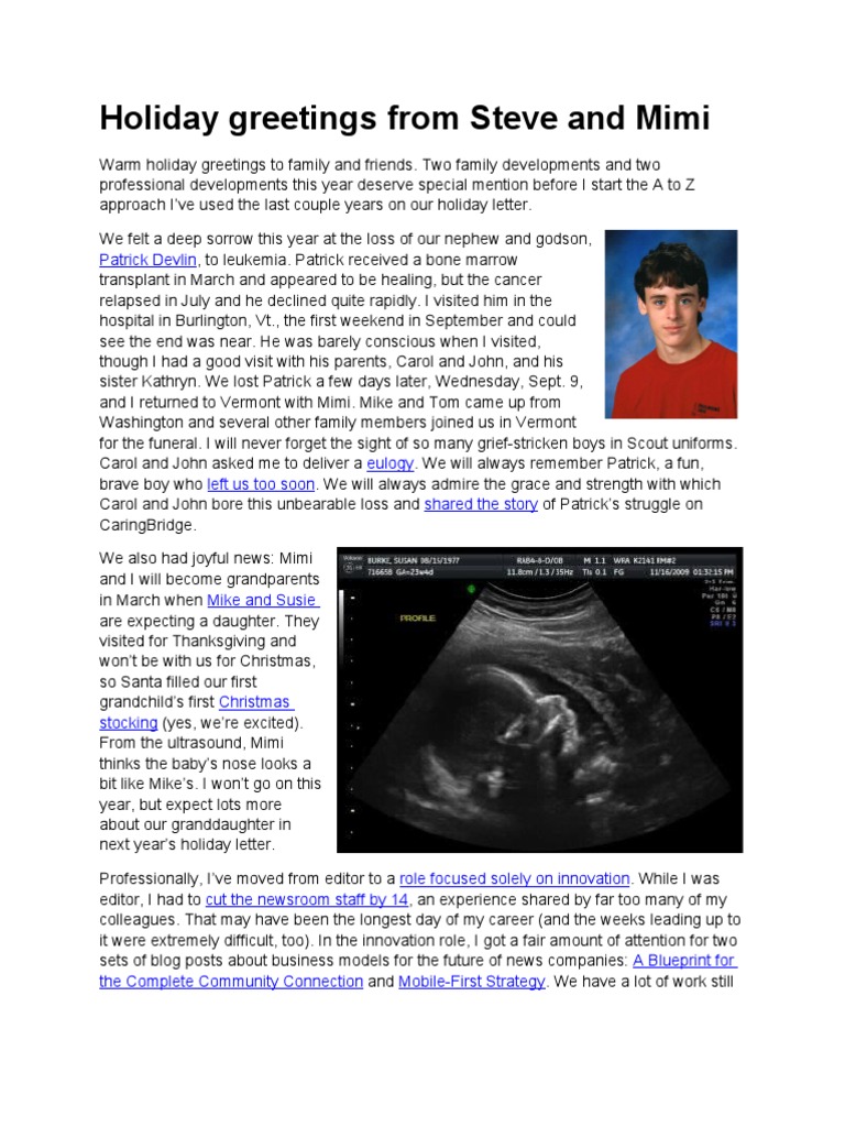 Holiday Letter: Family Updates 2023 | PDF | Travel