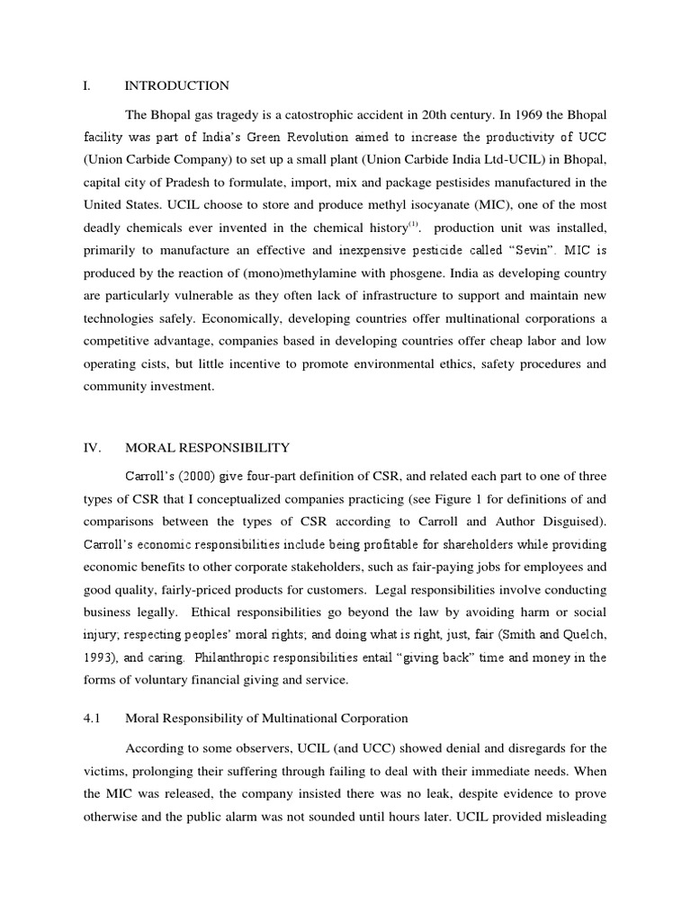 Case Study Bhopal Pdf Business Economies
