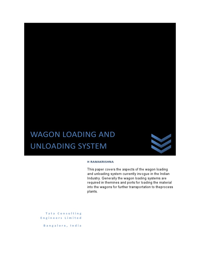 Wagon Loading and Unloading System | PDF | Train | Track (Rail Transport)