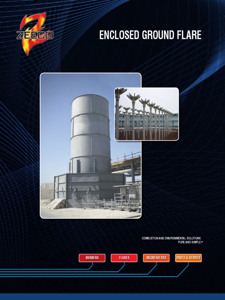 Enclosed Ground Flare | Combustion | Computational Fluid Dynamics ...