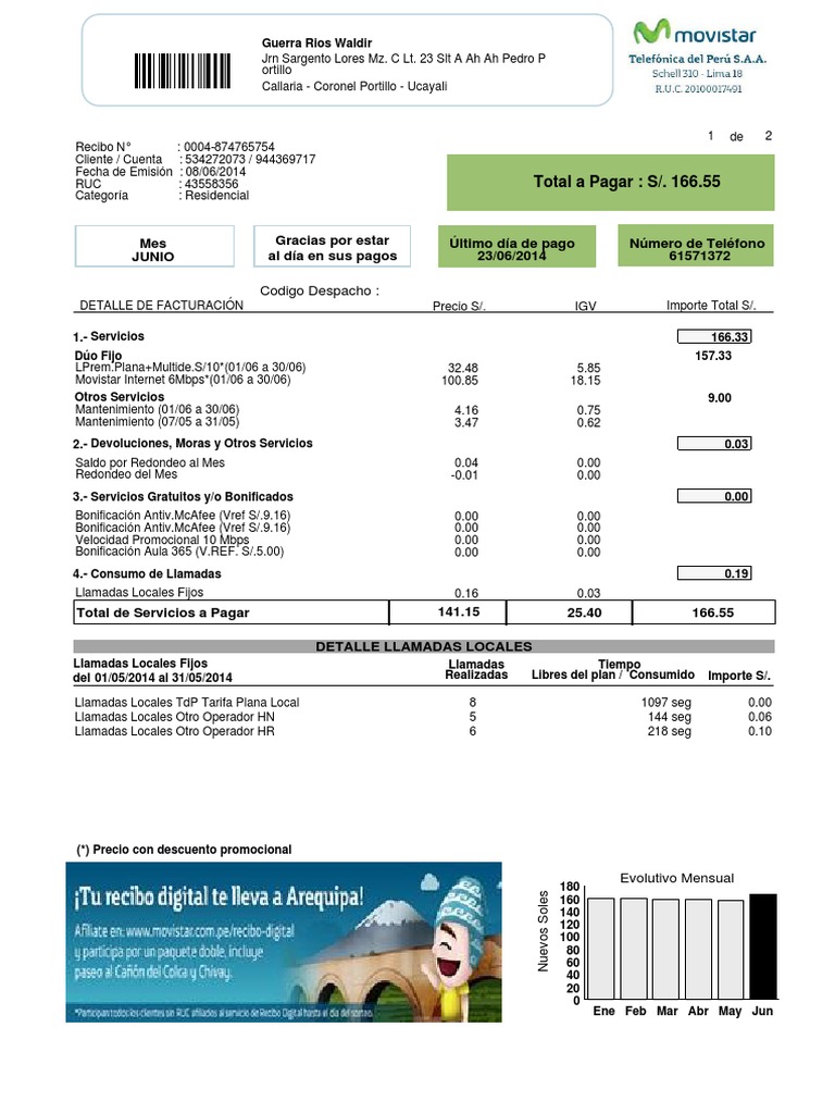 Recibo de Telefónica | PDF