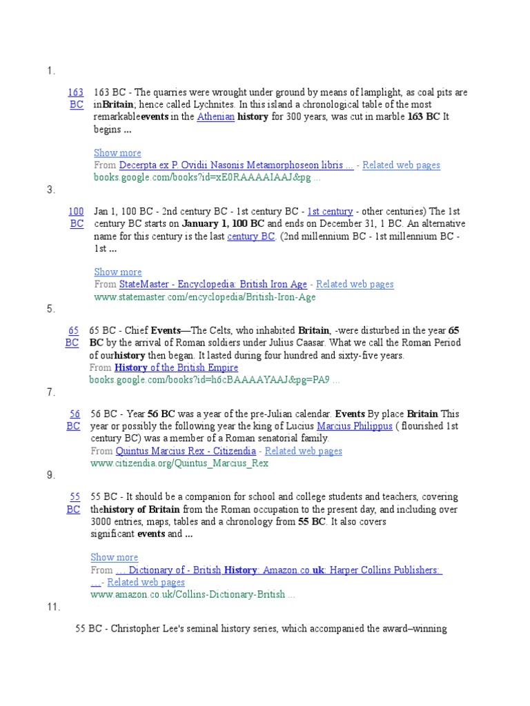 Events of British History | PDF | World Wide Web | Internet & Web