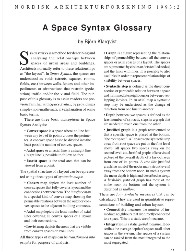 Space Syntax | Correlation And Dependence | Cognition | Free 30-day ...