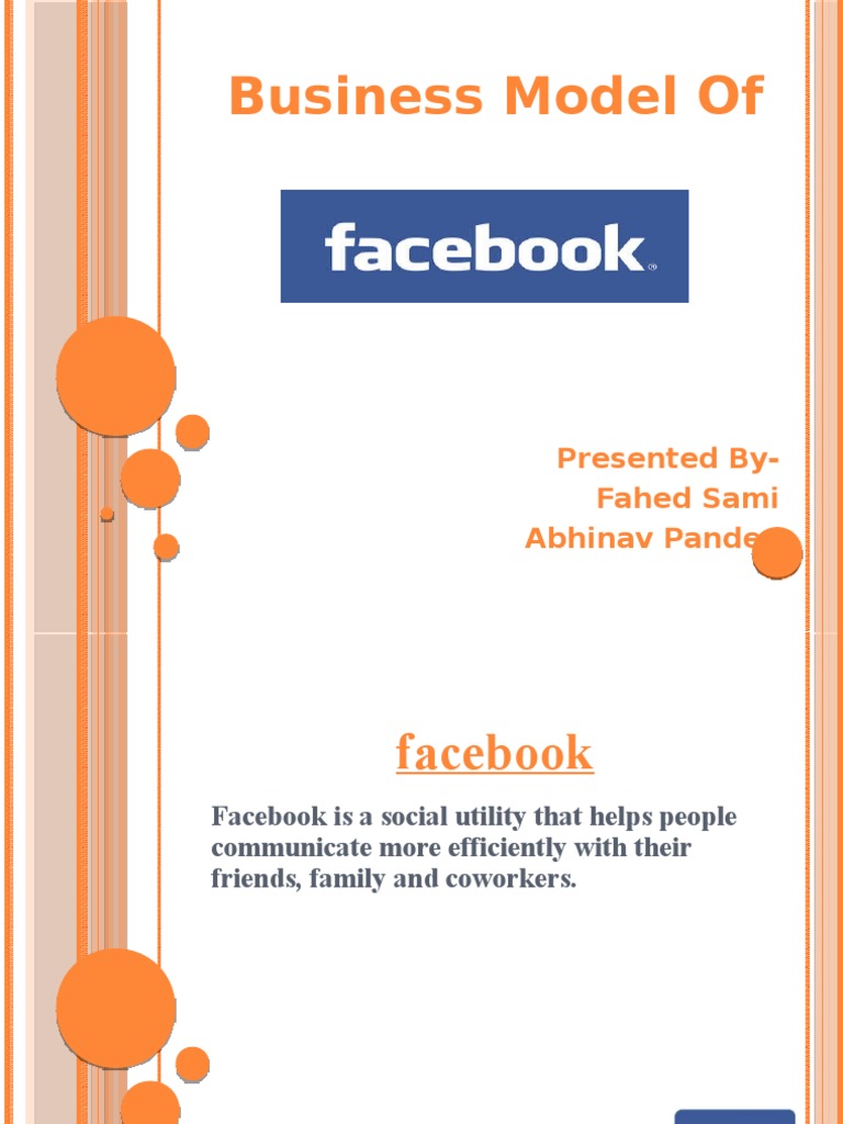 Business Model of Facebook | PDF | Facebook | Social Networking Service