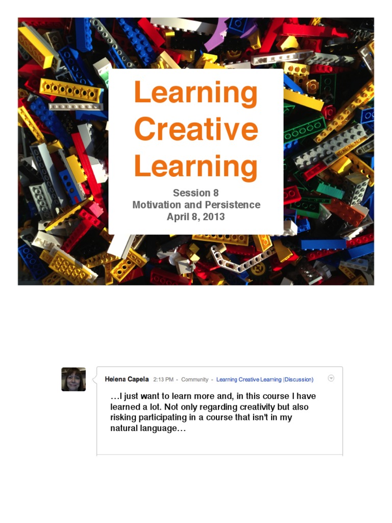 Motivation and Persistence in Learning | PDF