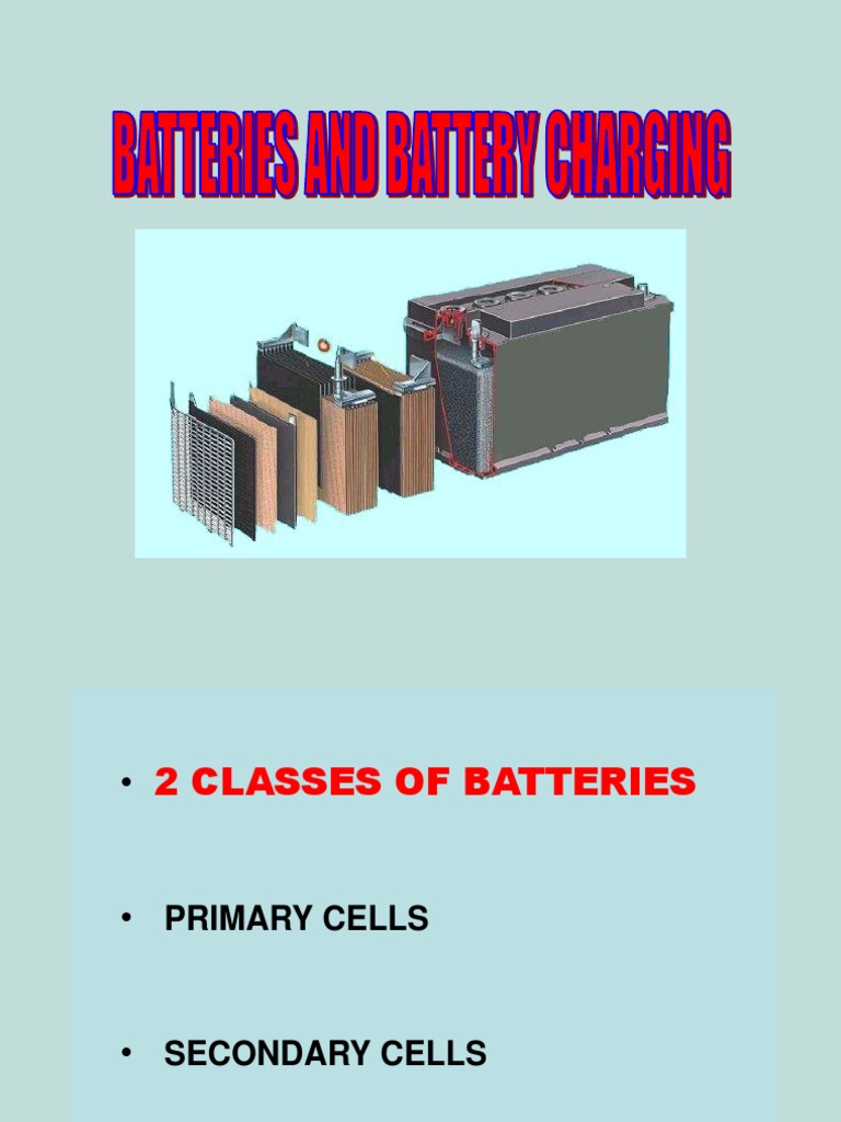 2 Classes of Batteries: Primary vs Secondary Cells Guide | PDF ...