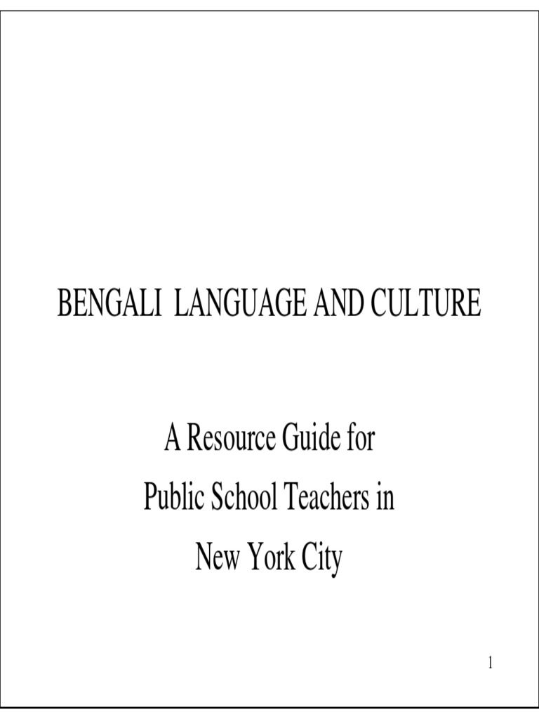 BENGALI Lang and Culture Presentation | PDF | Bangladesh | Alphabet