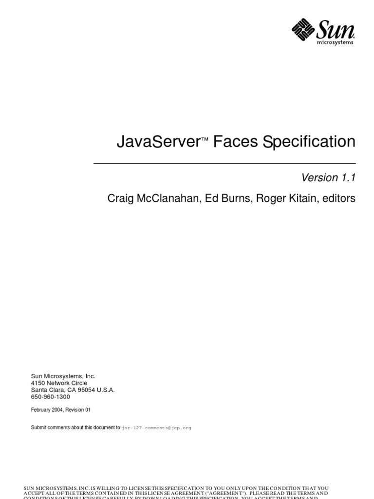 JavaServer™ Faces Specification | PDF