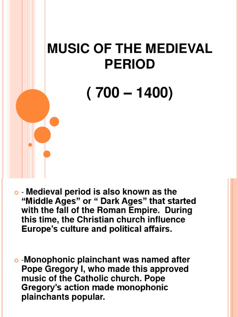 Music of the Medieval Period ( Music 9 Ppt ) | Baroque Music | Johann ...