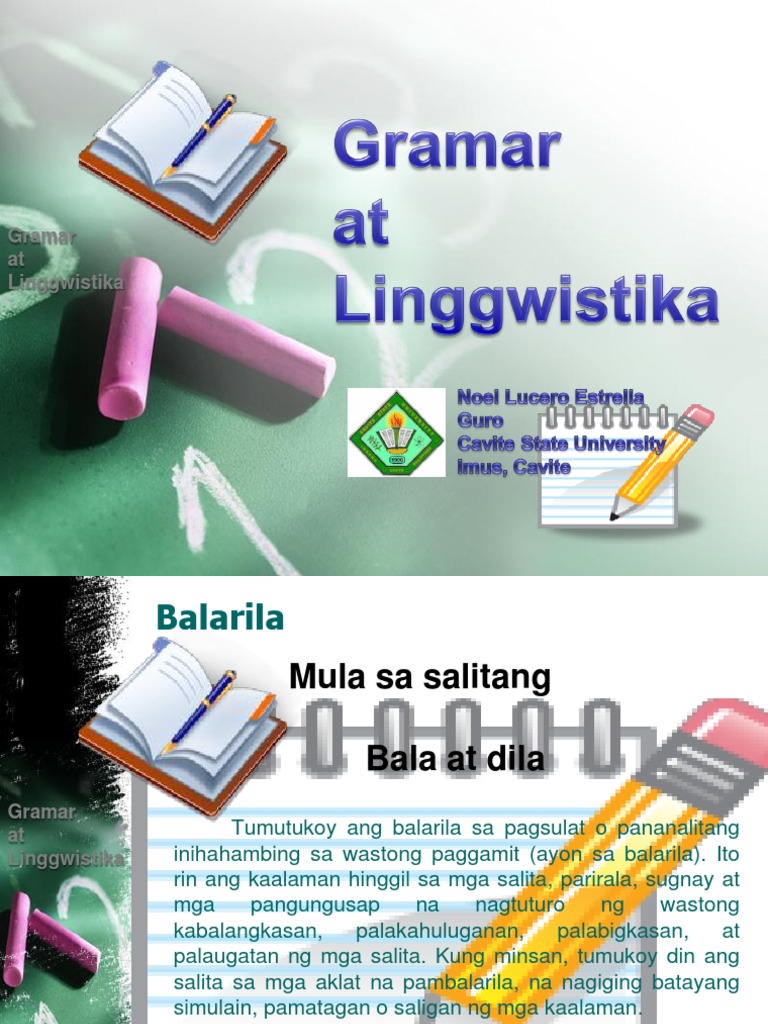 Lingwistika at Balarila | PDF