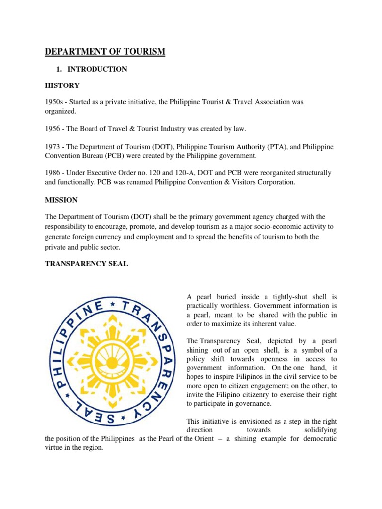 Department of Tourism | Tourism | Philippines