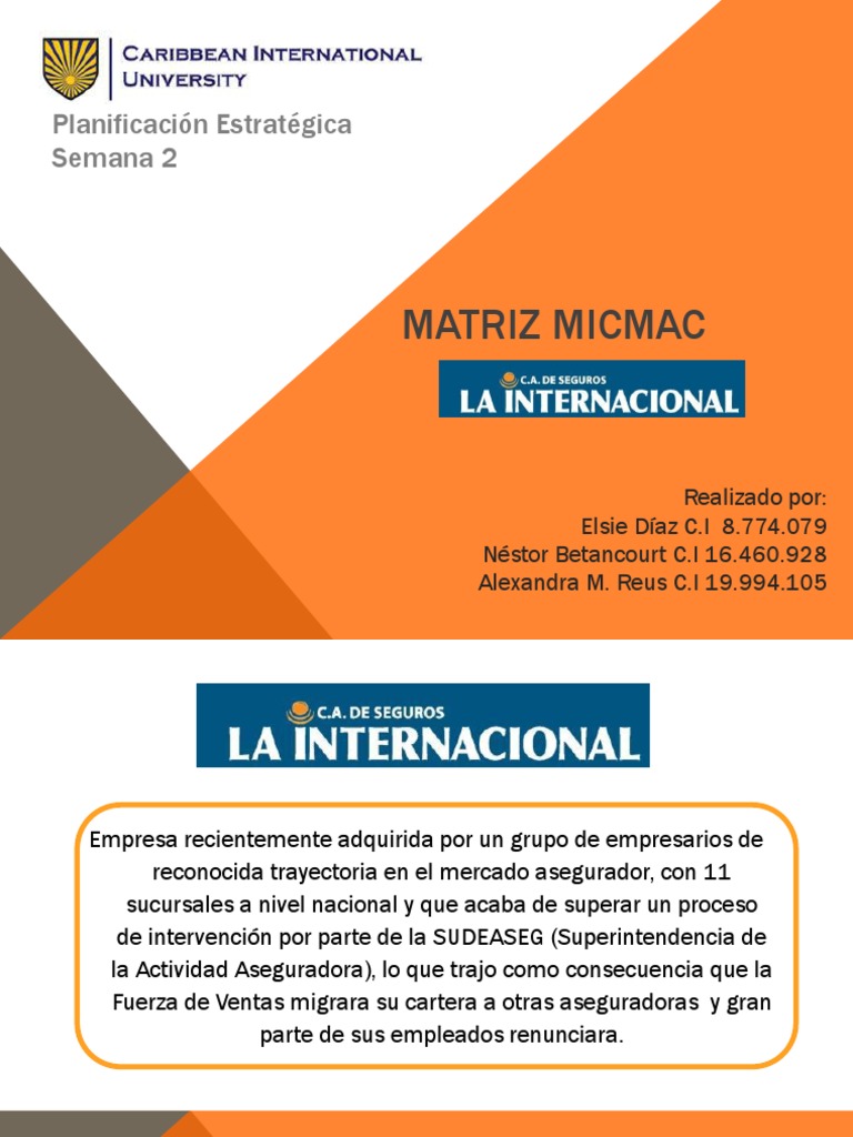 Matriz Micmac Sem 2 Planificacion | PDF | Mercado (economía) | Business