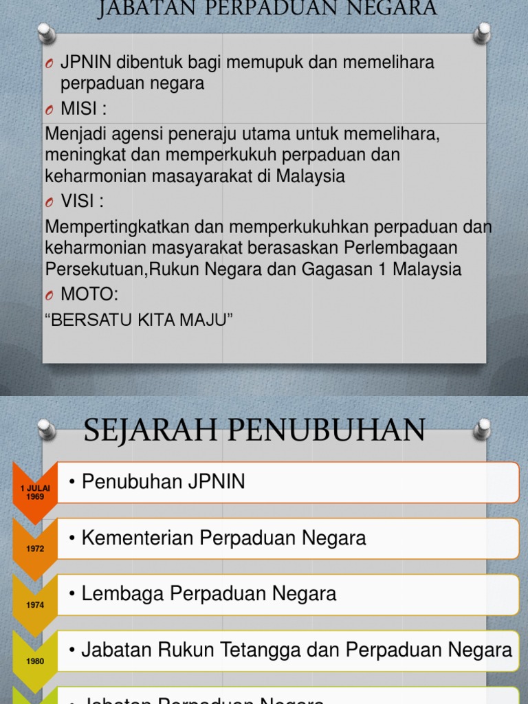 Jabatan Perpaduan Negara | PDF