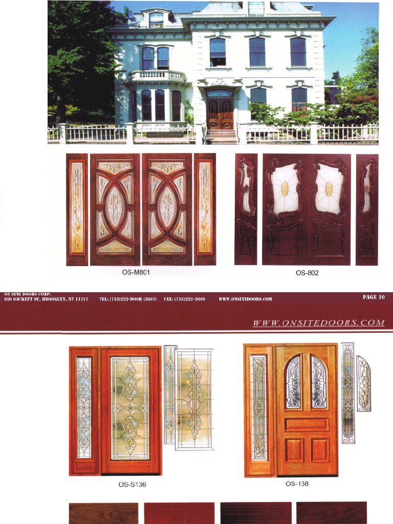 Exterior Luxury Solid Wood Doors Catalog Part 2 | PDF