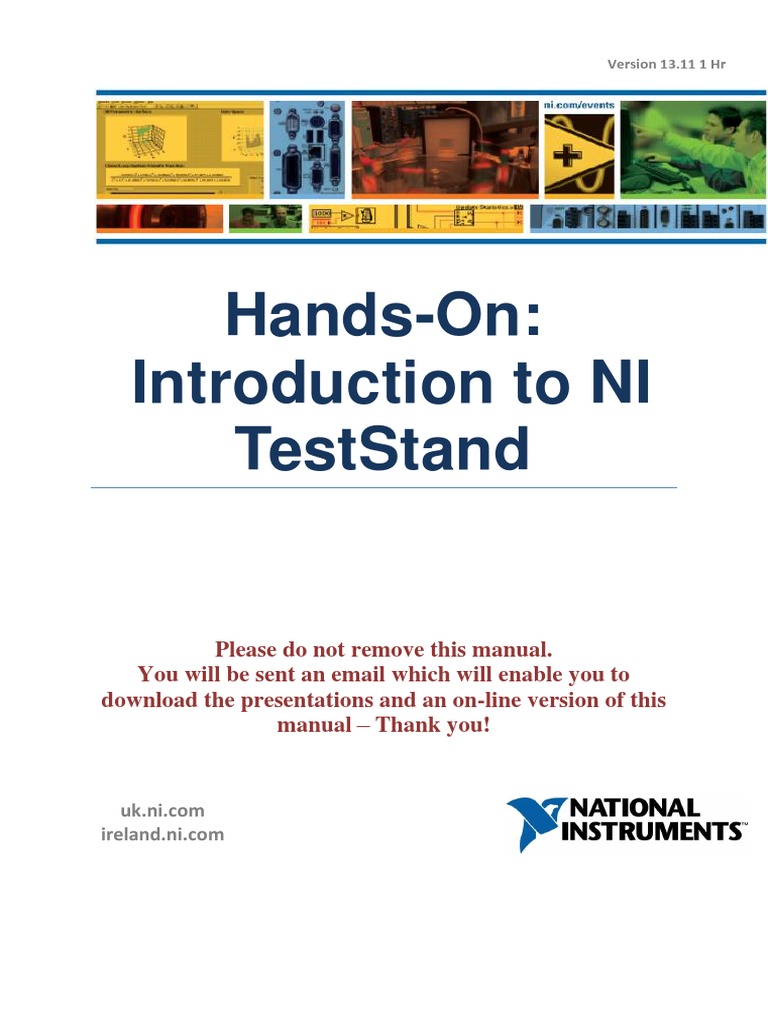 Hands-On Introduction To TestStand | PDF | Control Flow | Computer ...