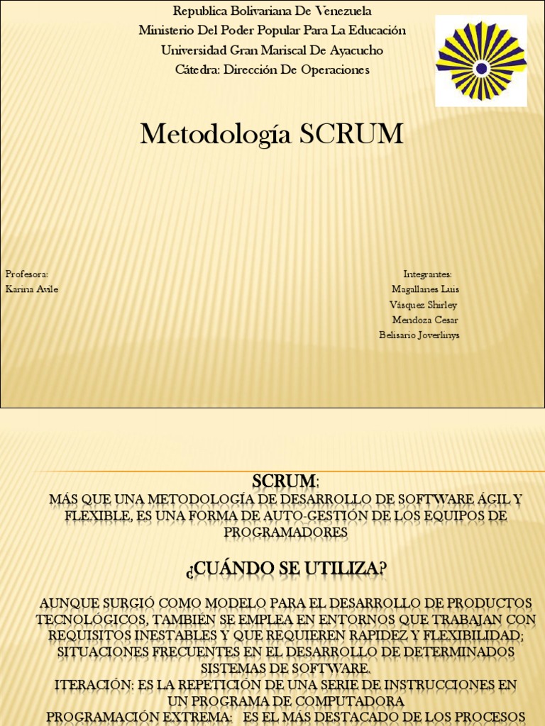 1 Metodologia Scrum | PDF | Scrum (desarrollo de software) | Software