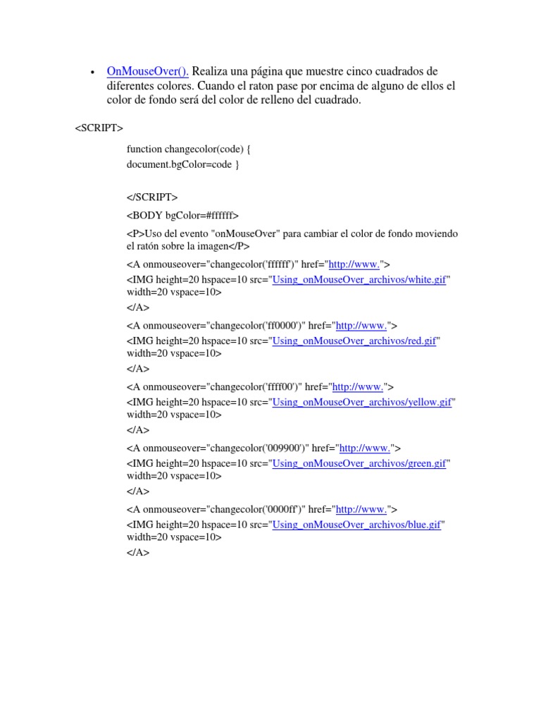 Examen Javascript 2 | PDF | Informática y tecnología de la información | Science