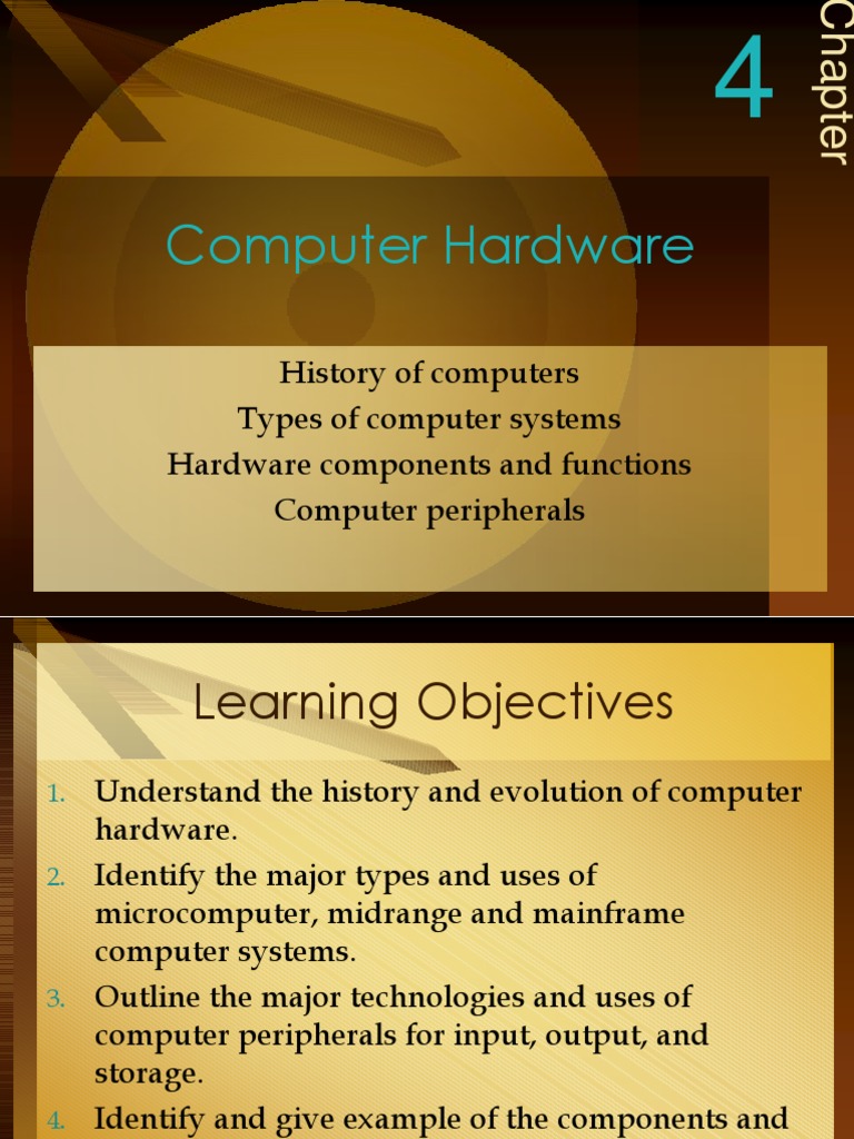 Computer Hardware: History of Computers Types of Computer Systems ...
