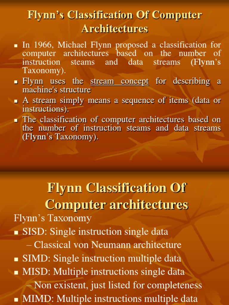 Flynn's Computer Architecture Guide | PDF | Central Processing Unit | Parallel Computing