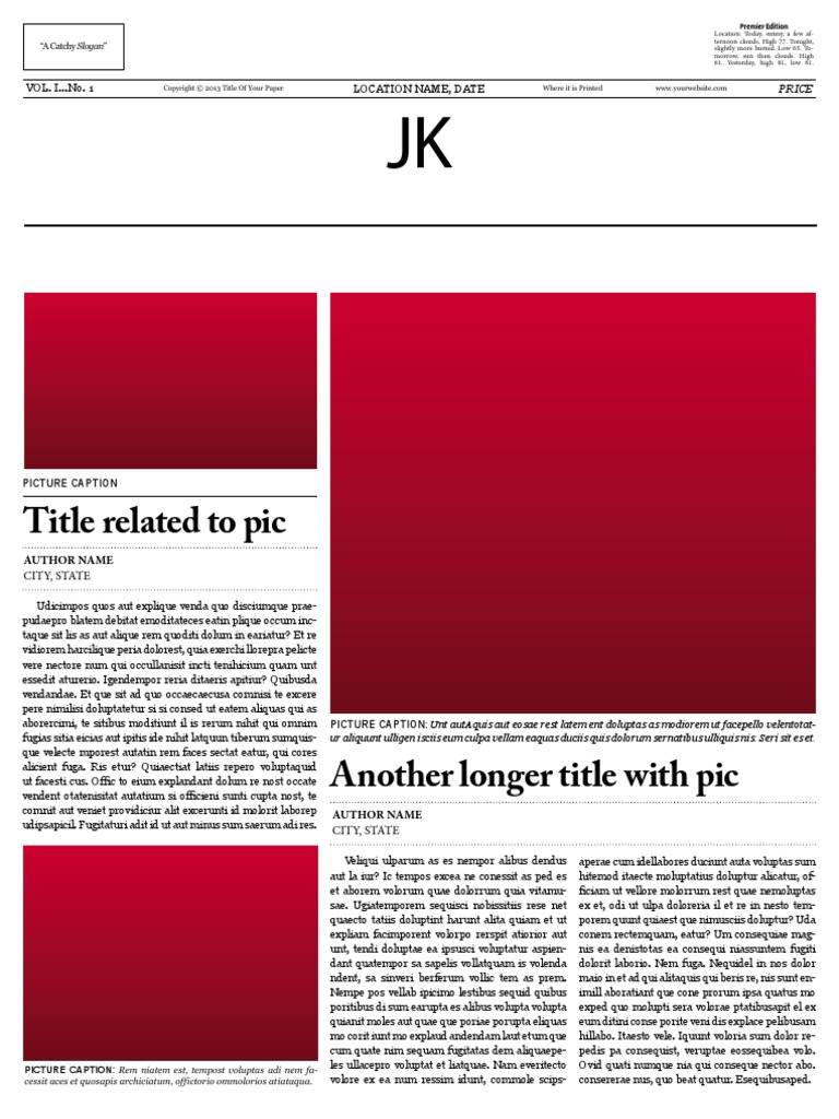 Frontpage Template | PDF