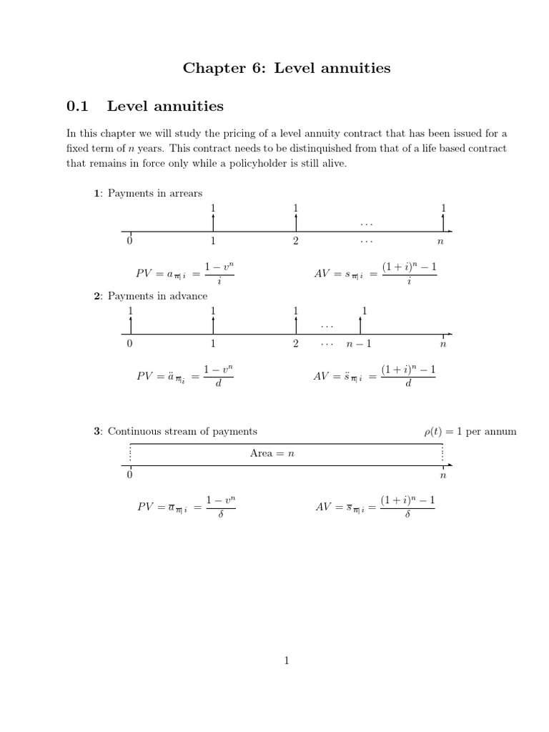 Actuarial Notation: Annuities | Present Value | Interest