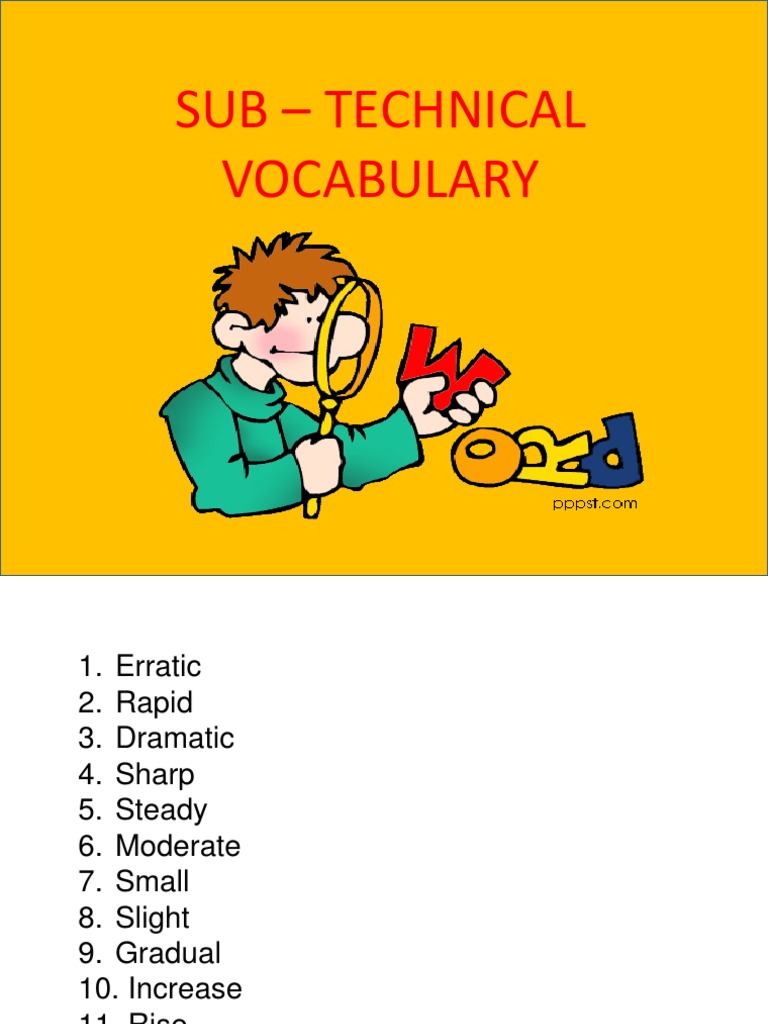 Sub-Technical Vocabulary Examples | PDF | Economies | Business