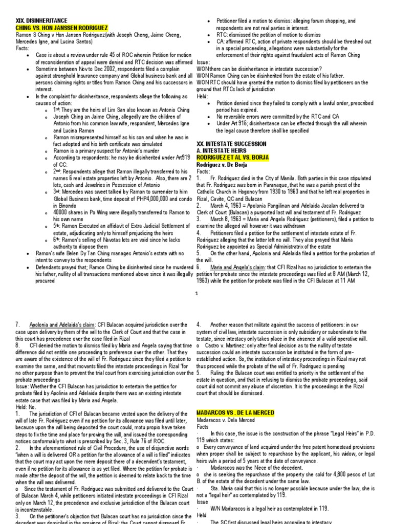 Wills and Succession in the Philippines | Intestacy | Will And Testament