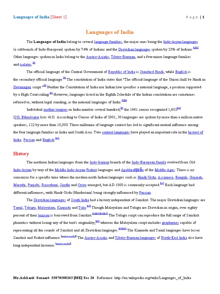 The Linguistic Diversity of India: An Overview of the Many Languages ...