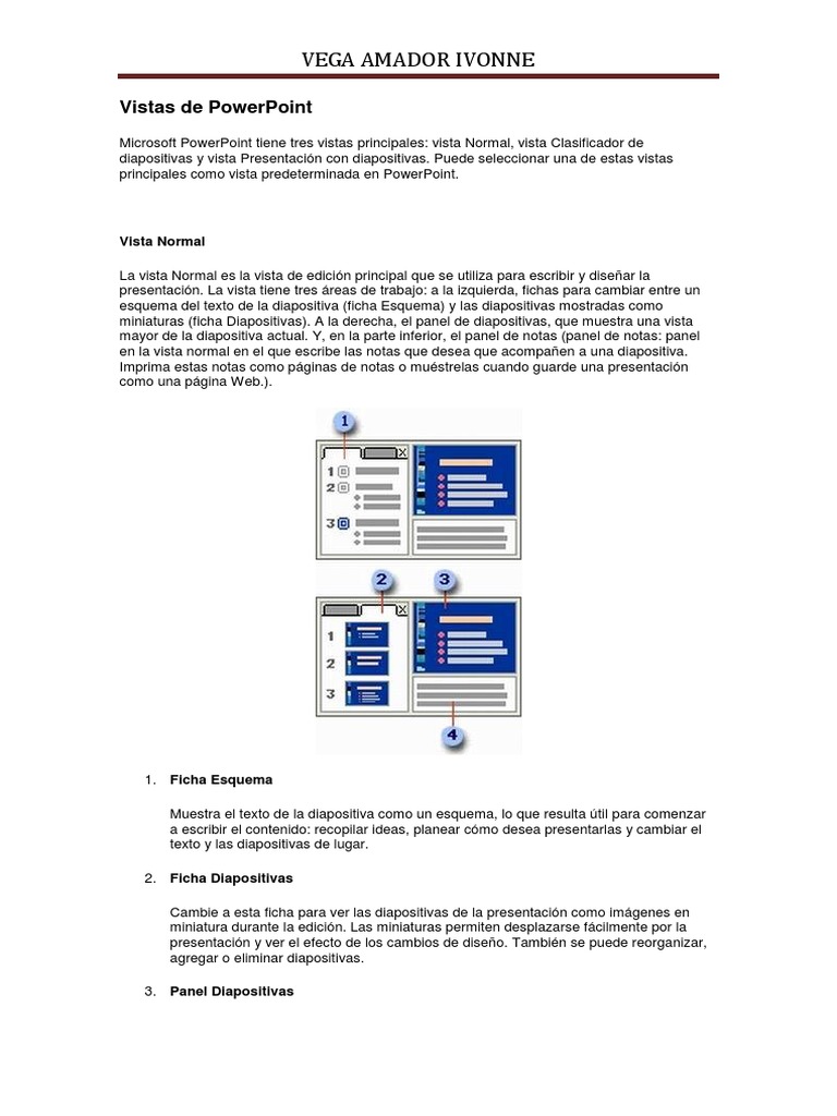 Tipos de Vistas en PowerPoint | PDF | Microsoft PowerPoint | Ventana ...