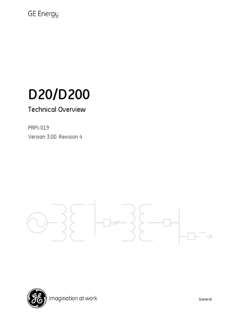 PRPI-019 D20 - D200 Technical Overview V300 R4 | PDF | Scada | Power Supply