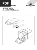 Mettler Toledo Microbalances Instruction Manual - XPR2 - XPR2U - XPR6U ...