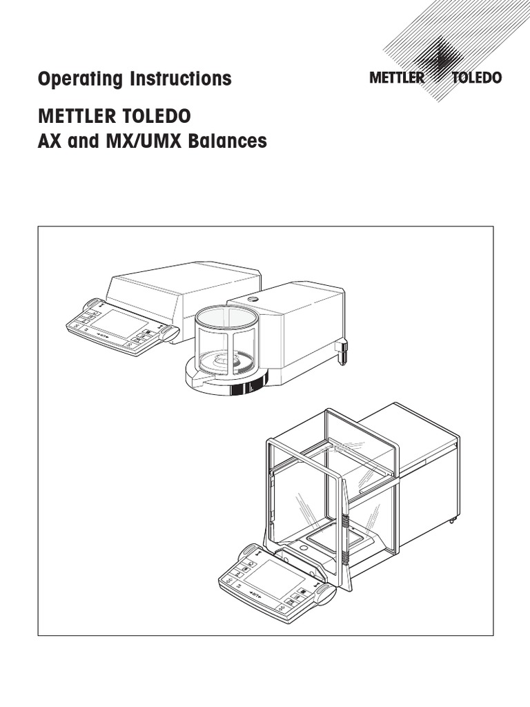 Mettler Toledo Ax Og MX Og Umx | PDF | Density | Electrical Connector