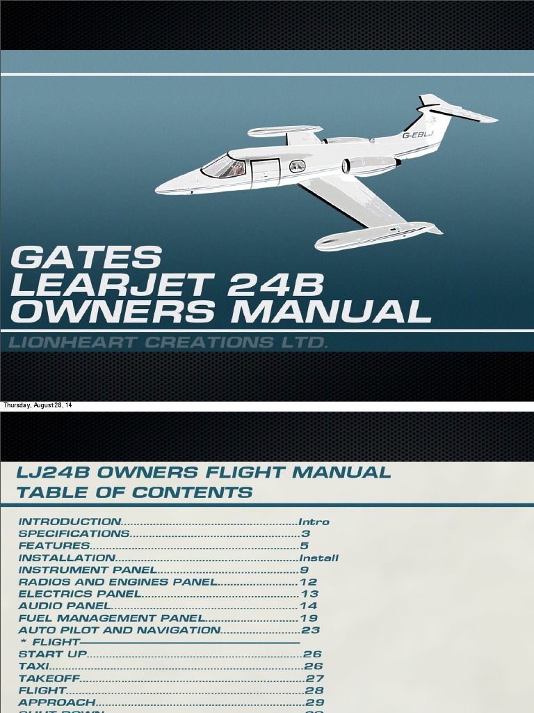 Learjet Manual