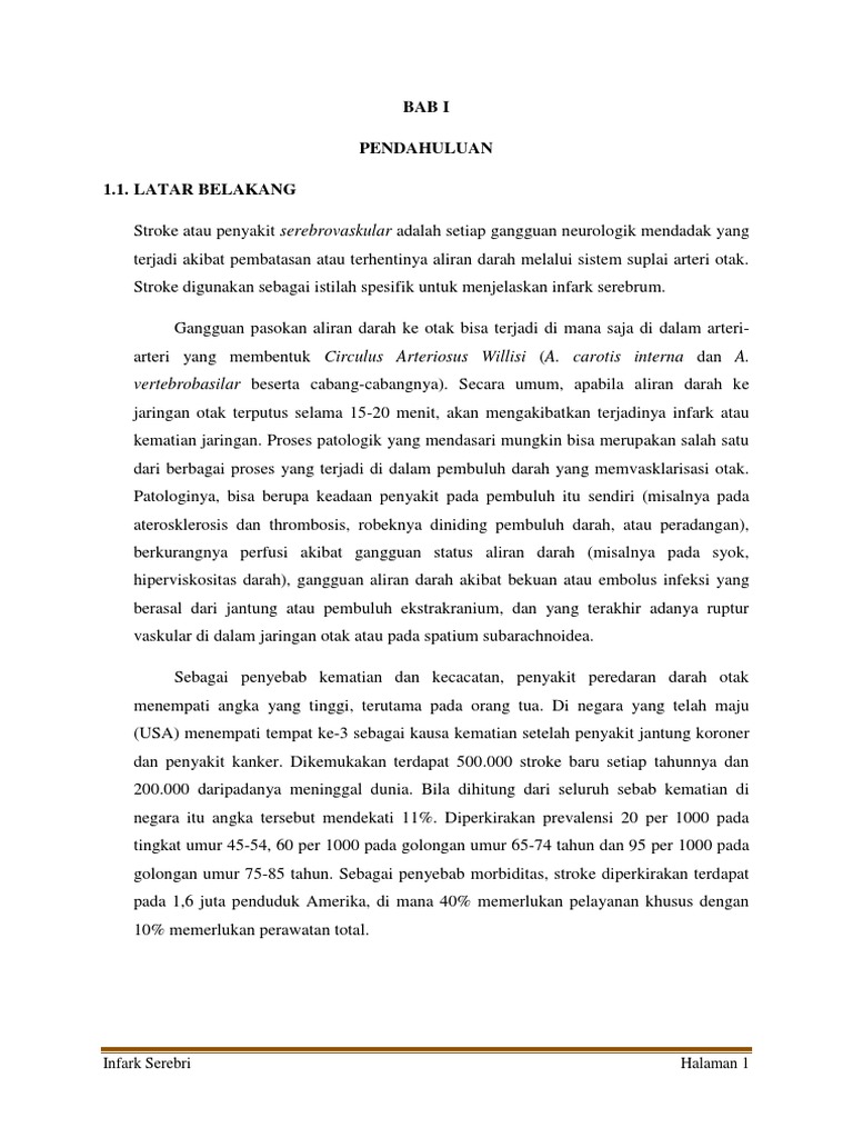 Infark Serebri | PDF