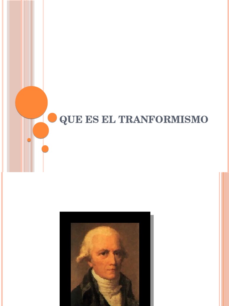 Que Es El Tranformismo | PDF | Evolución | Organismos