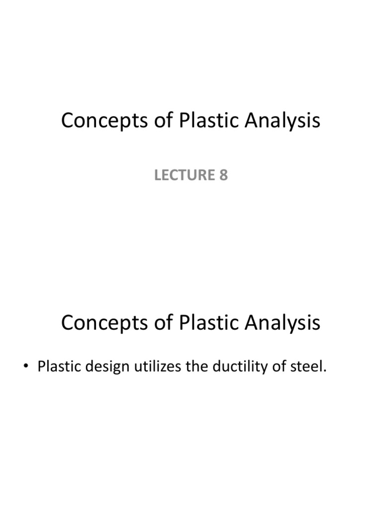 Plastic Analysis | PDF | Bending | Strength Of Materials
