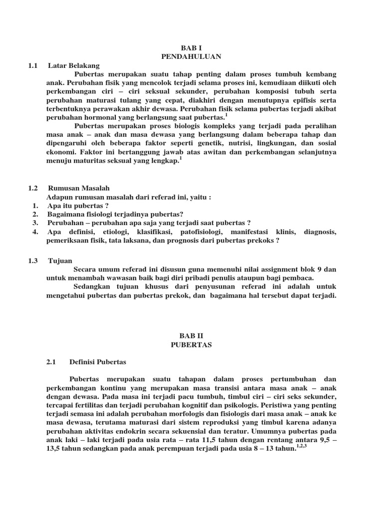 Pubertas Prekoks | PDF