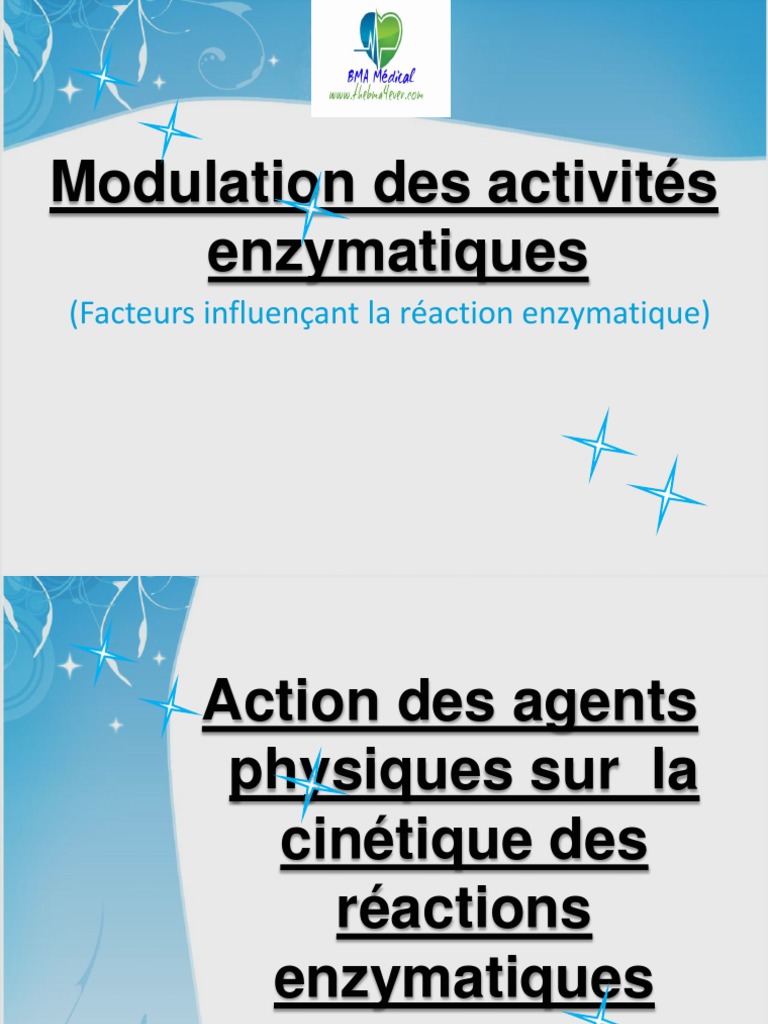 Modulation Des Activités Enzymatiques | PDF | Inhibiteur enzymatique | Enzyme