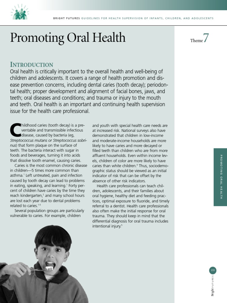 8-Promoting Oral Health | PDF | Human Tooth | Oral Hygiene