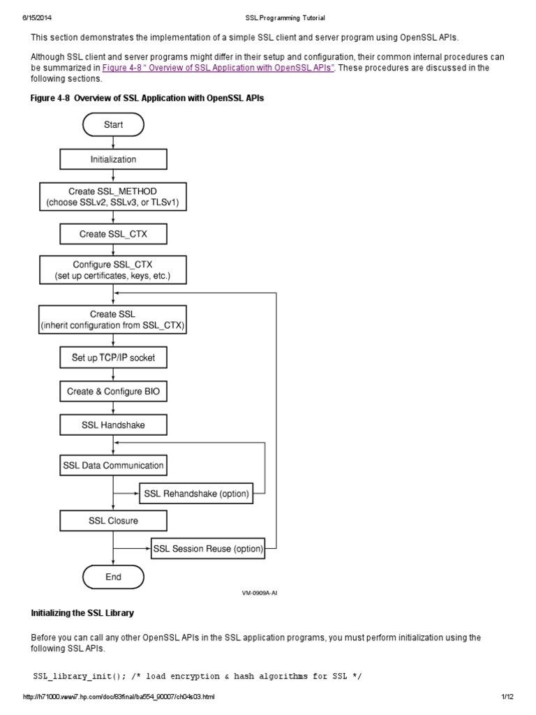 SSL Programming Tutorial | PDF | Transport Layer Security | Network Socket