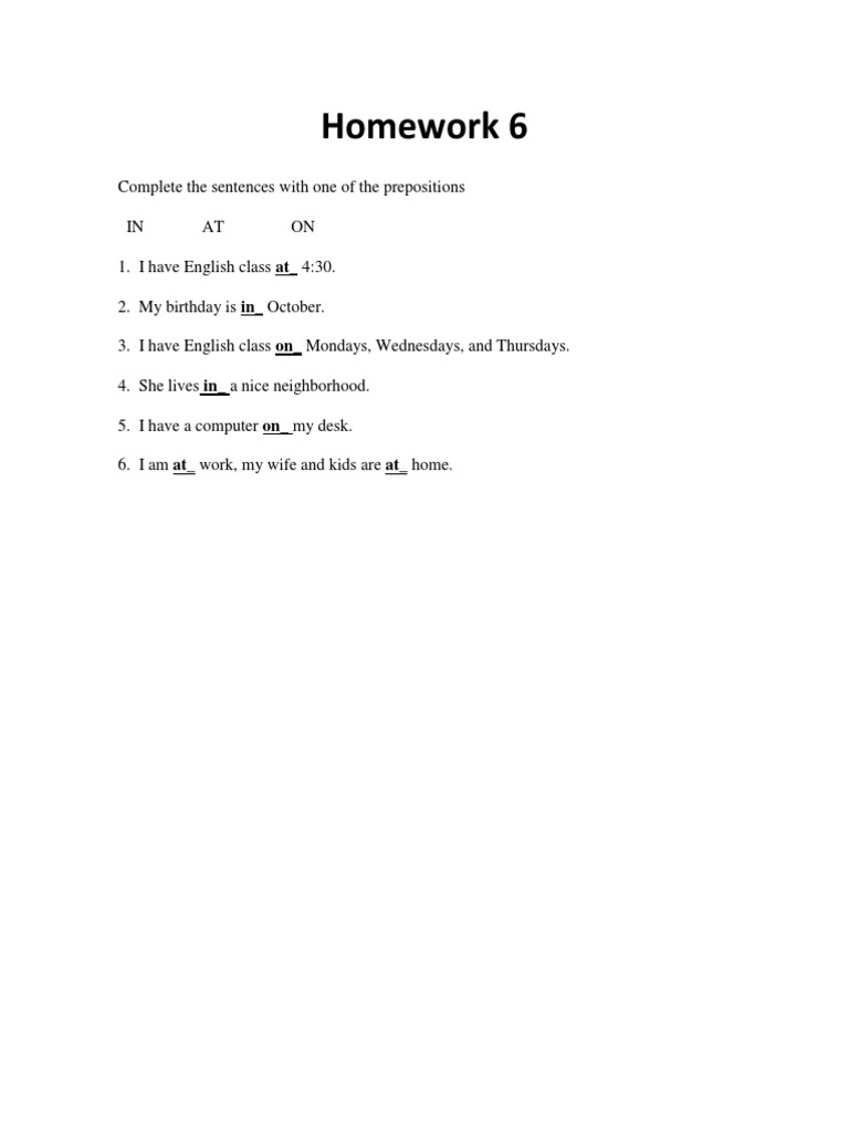 English Prepositions Practice | PDF | Language Arts & Discipline