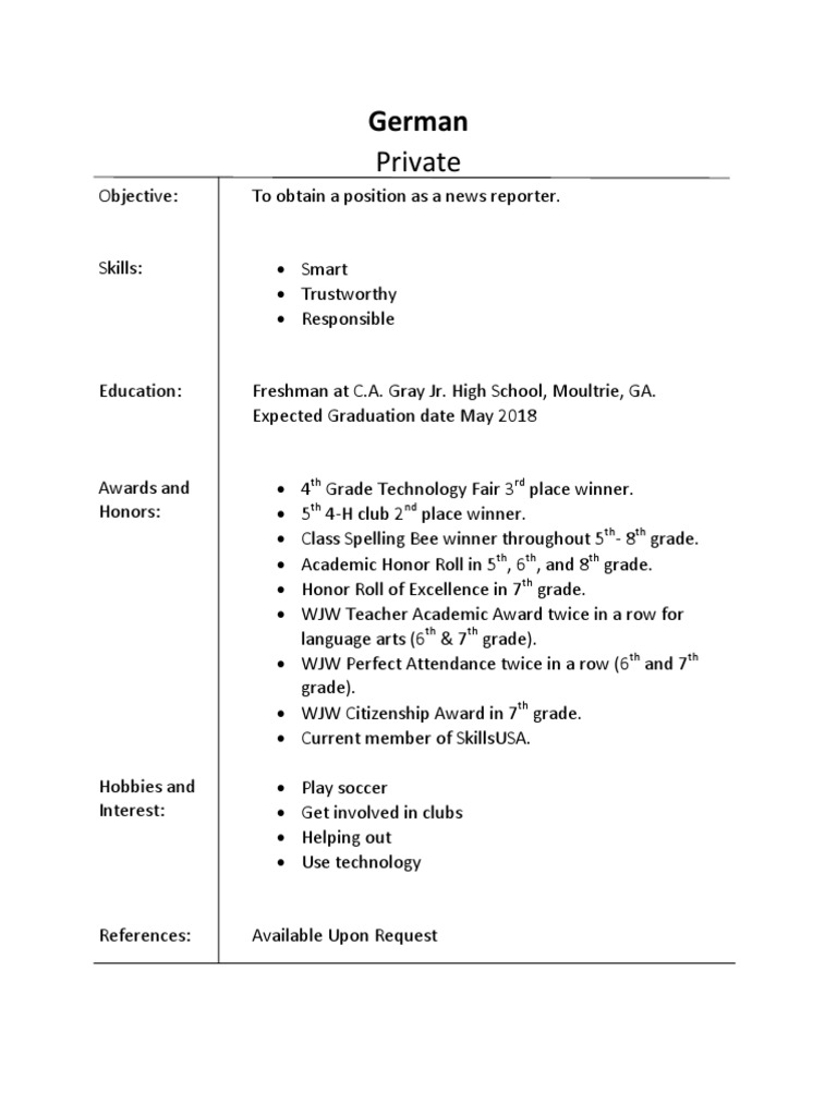 German Llamas Resume | PDF