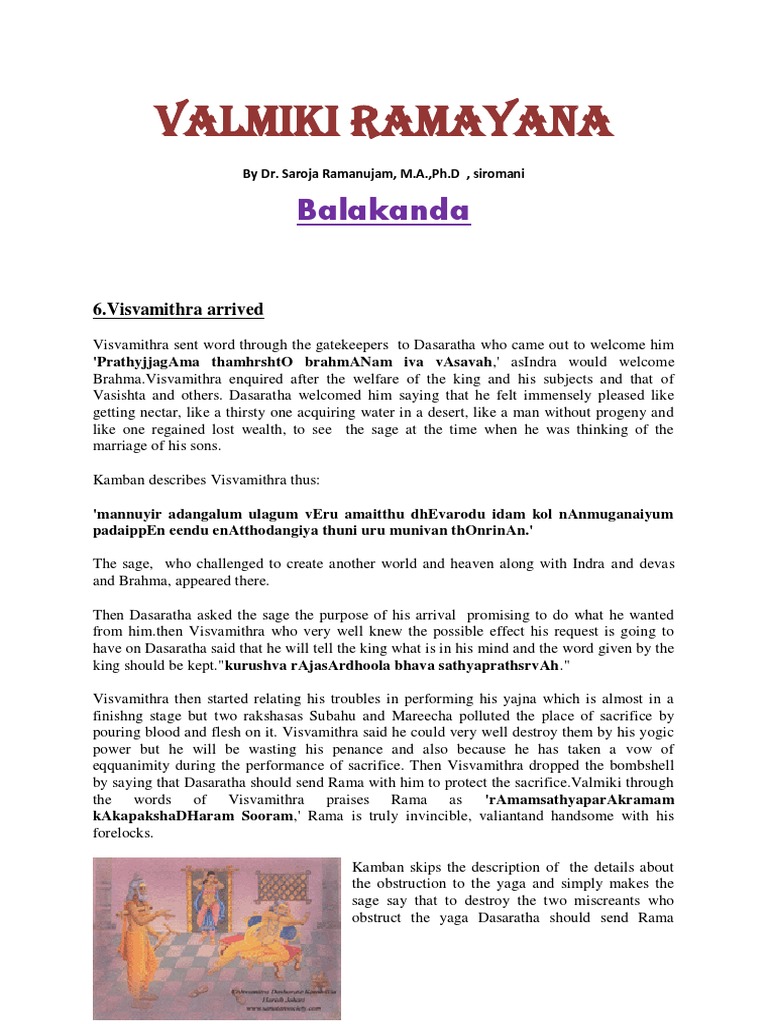 Valmiki Ramayana | PDF | Rama | Ramayana