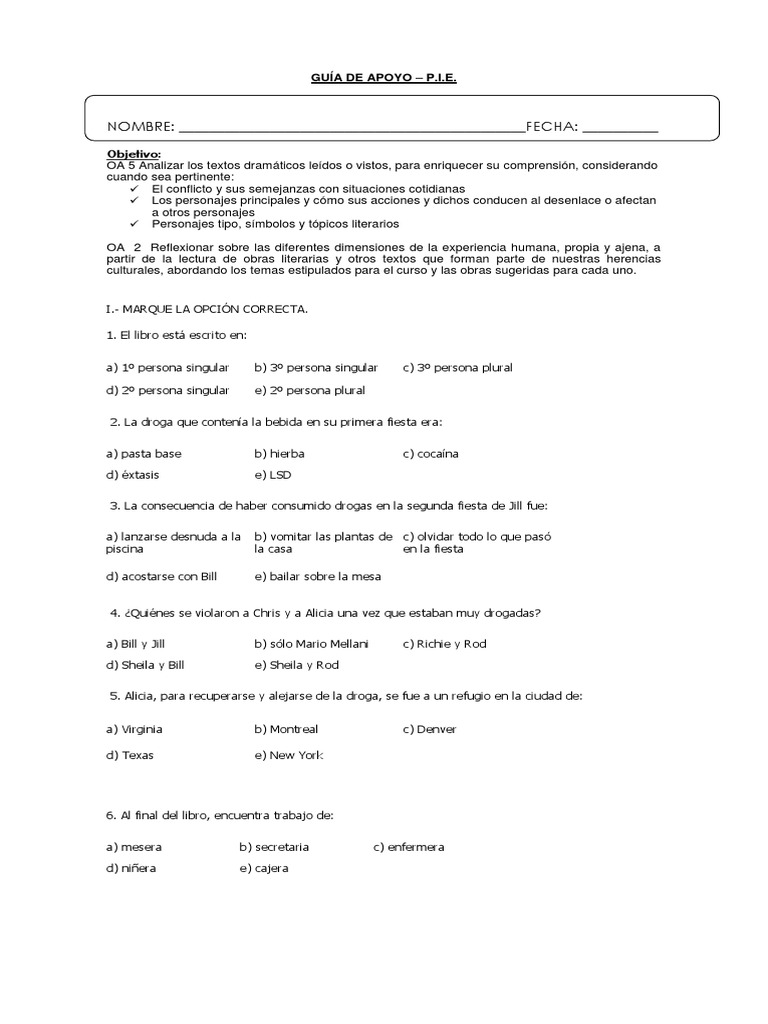 Análisis del libro "Pregúntale a Alicia" | PDF | La dependencia de ...